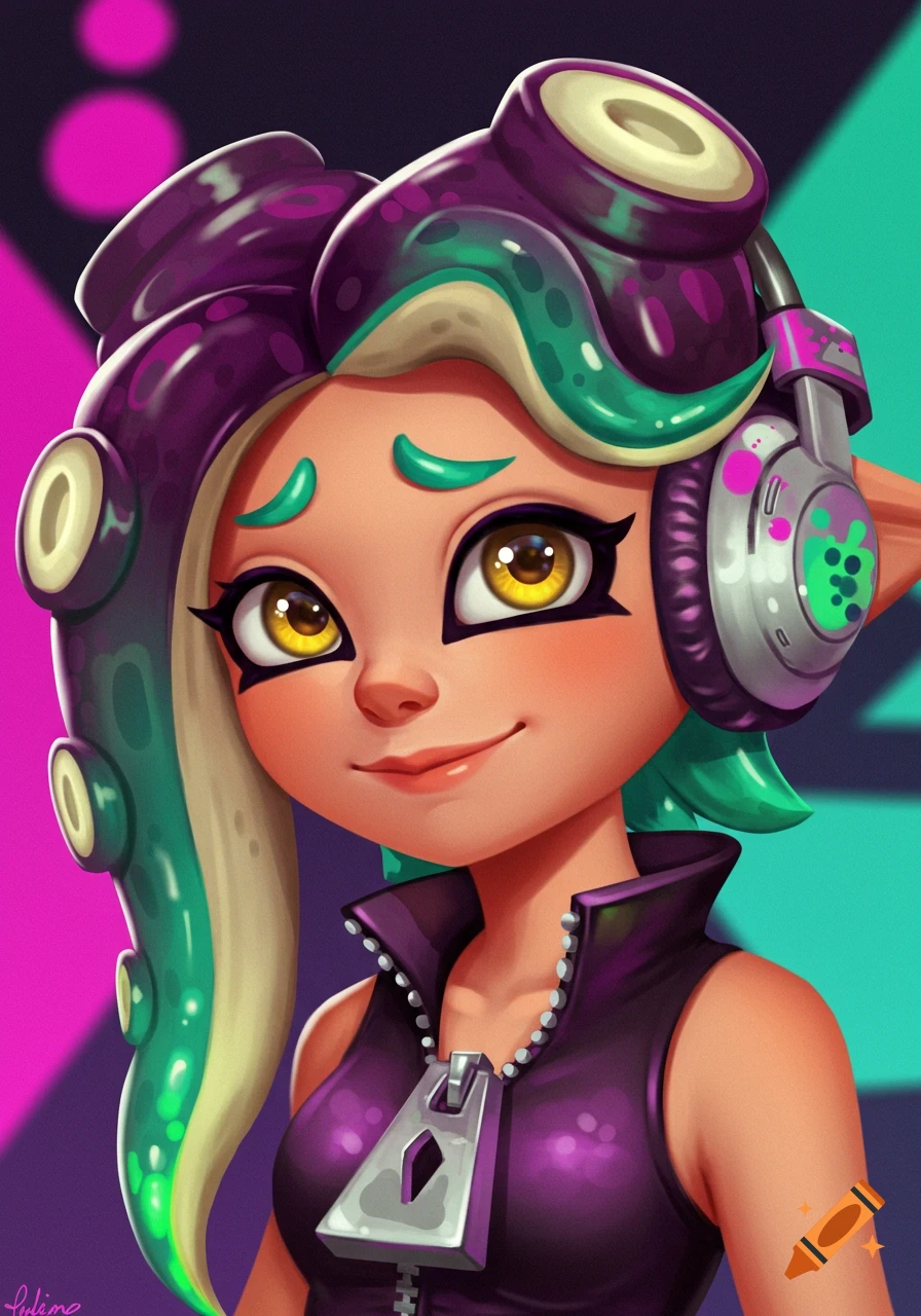 Multiple scenes of Splatoon characters battling with ink in urban maps ...