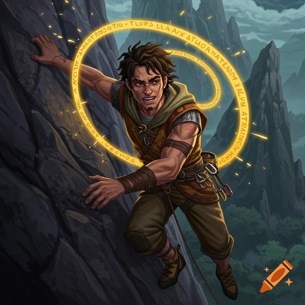 Archer aiming bow with spirit hand on shoulder on Craiyon