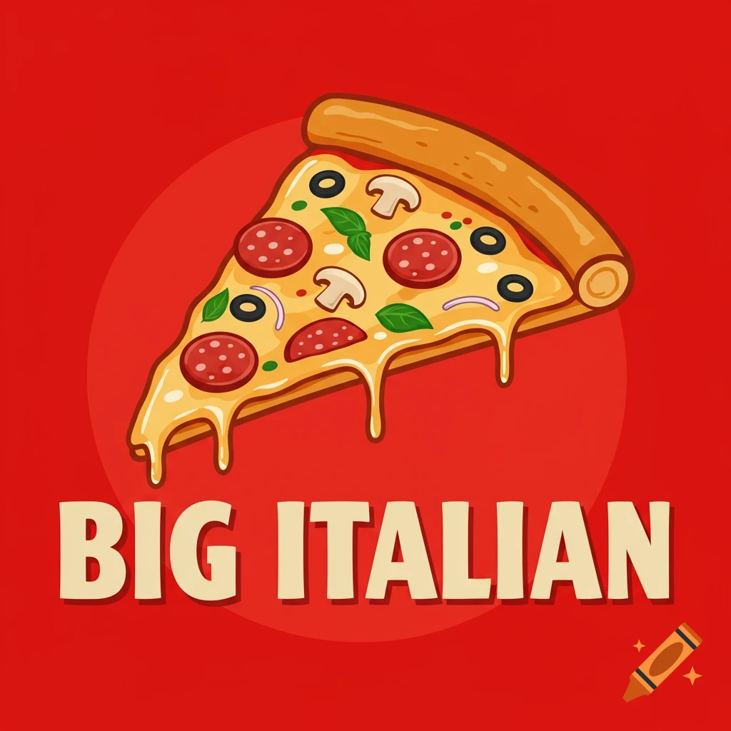 Retro cartoon logo of a boy chef holding a pizza, text reads TINY TONY ...