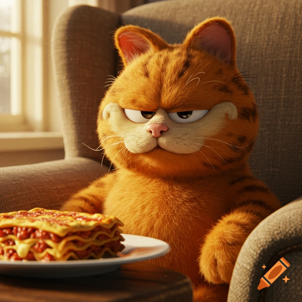 Garfield the cat on Craiyon