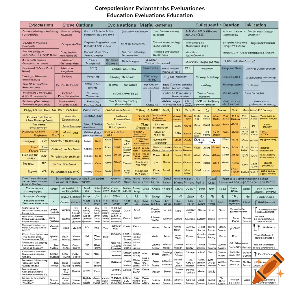 Evaluation matrix on Craiyon
