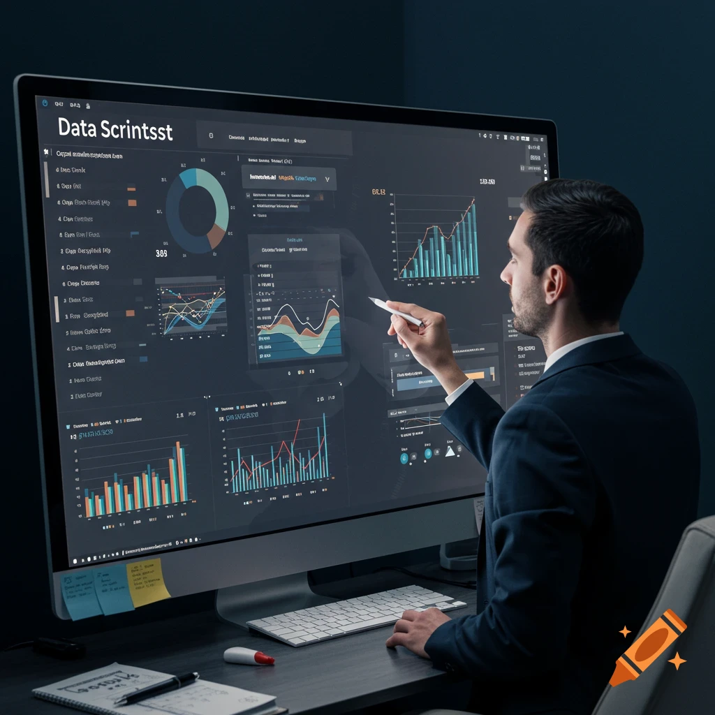 Visualization of retail company data analysis for customer behavior insights. on Craiyon