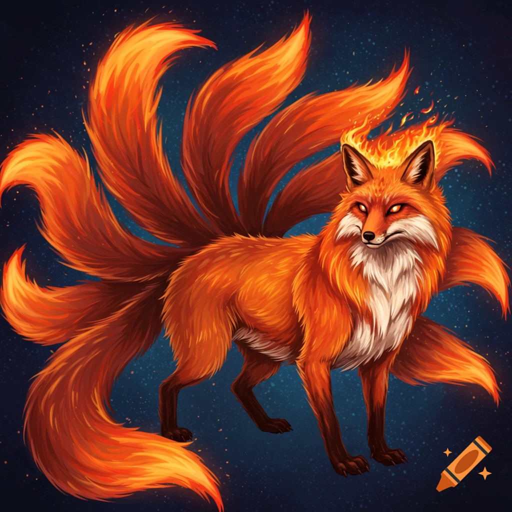 Stylized illustration of a powerful orange lion with fiery red mane and ...