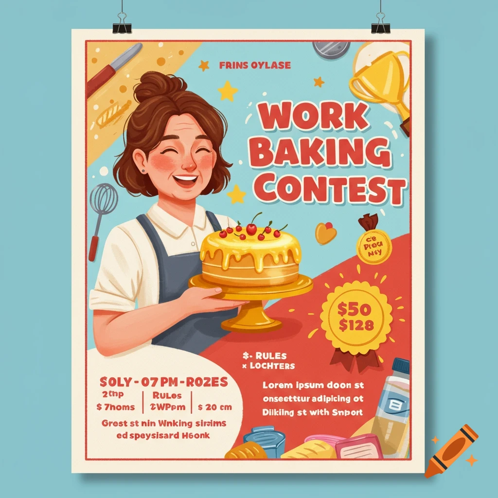 Flyer for Lyla Looittle Chefs kids cooking camp, Easter Delights on ...