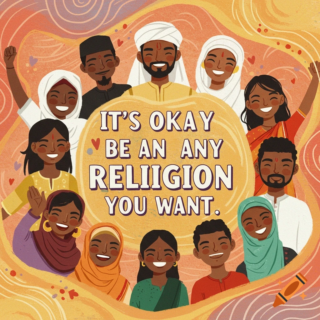 Religious tolerance message on Craiyon