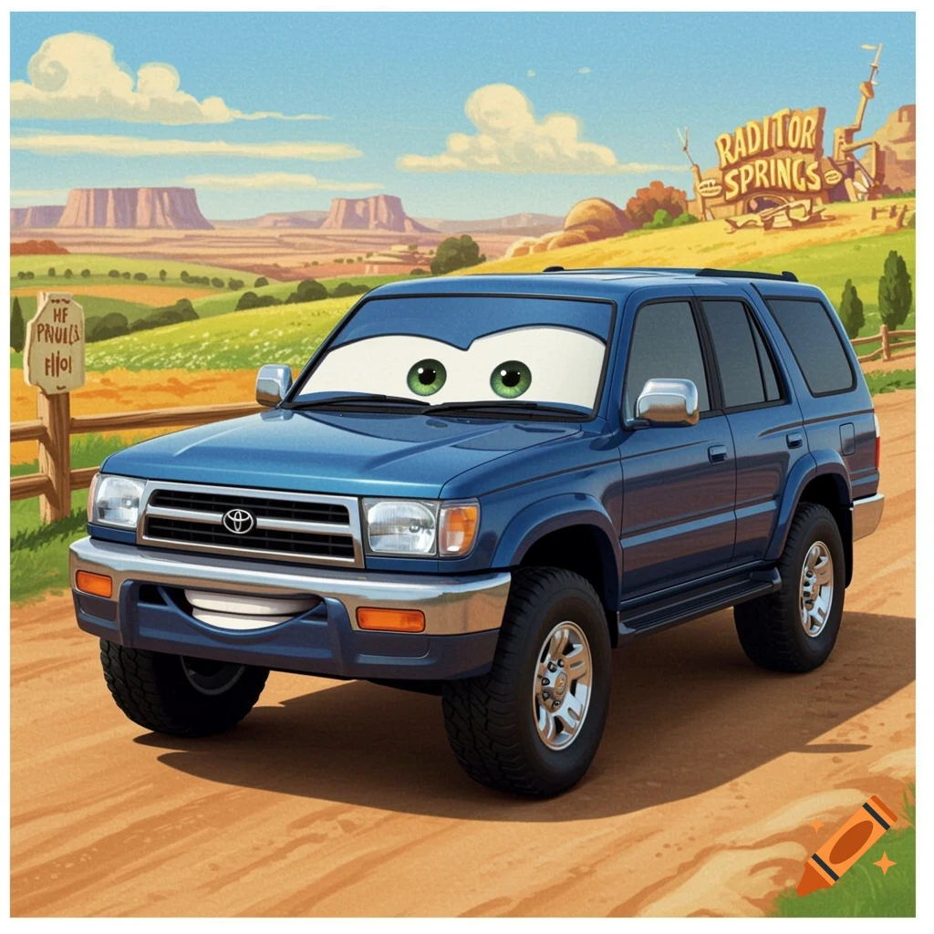 Disney Cars Toyota 4 Runner 3rd Gen mashup concept art design ...