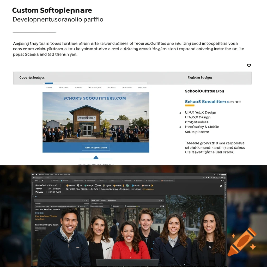 SchoolOutfitters.com website as a case study in custom software ...