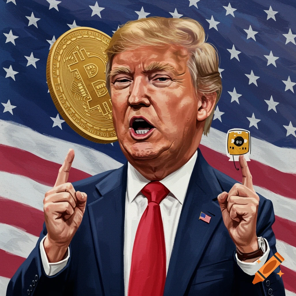 Donald Trump and Melania Trump hold a sign reading 'Honey, I Shrunk the ...