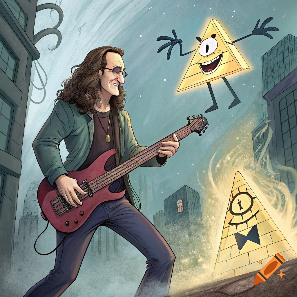 Drawn portrait of a blonde teenager playing a bass guitar. on Craiyon