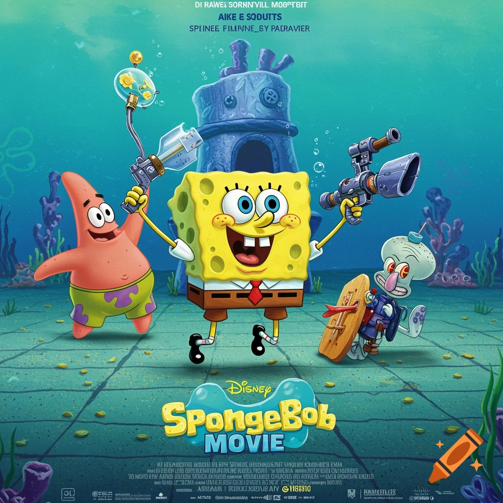 Movie poster of Shrek, Donkey, Puss in Boots, and other characters in a ...