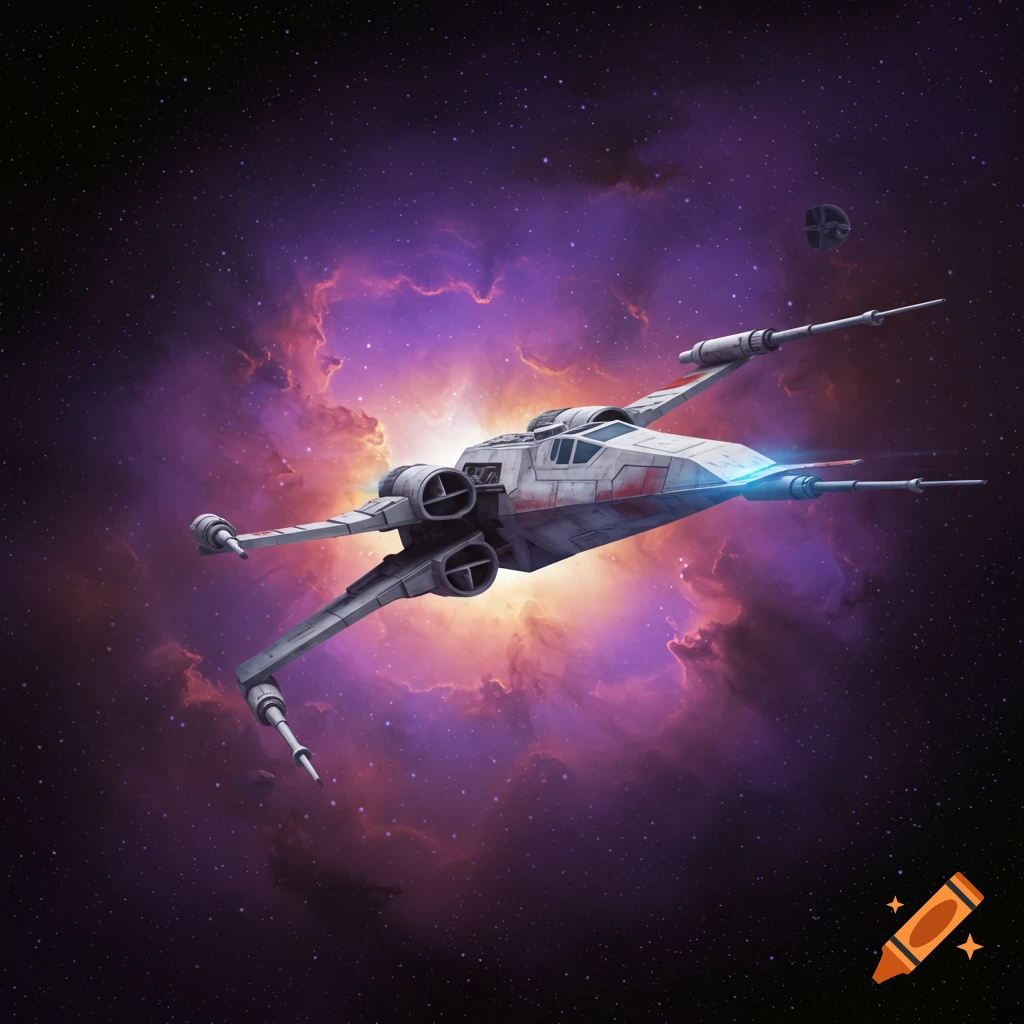 Spaceship orbiting Earth on Craiyon