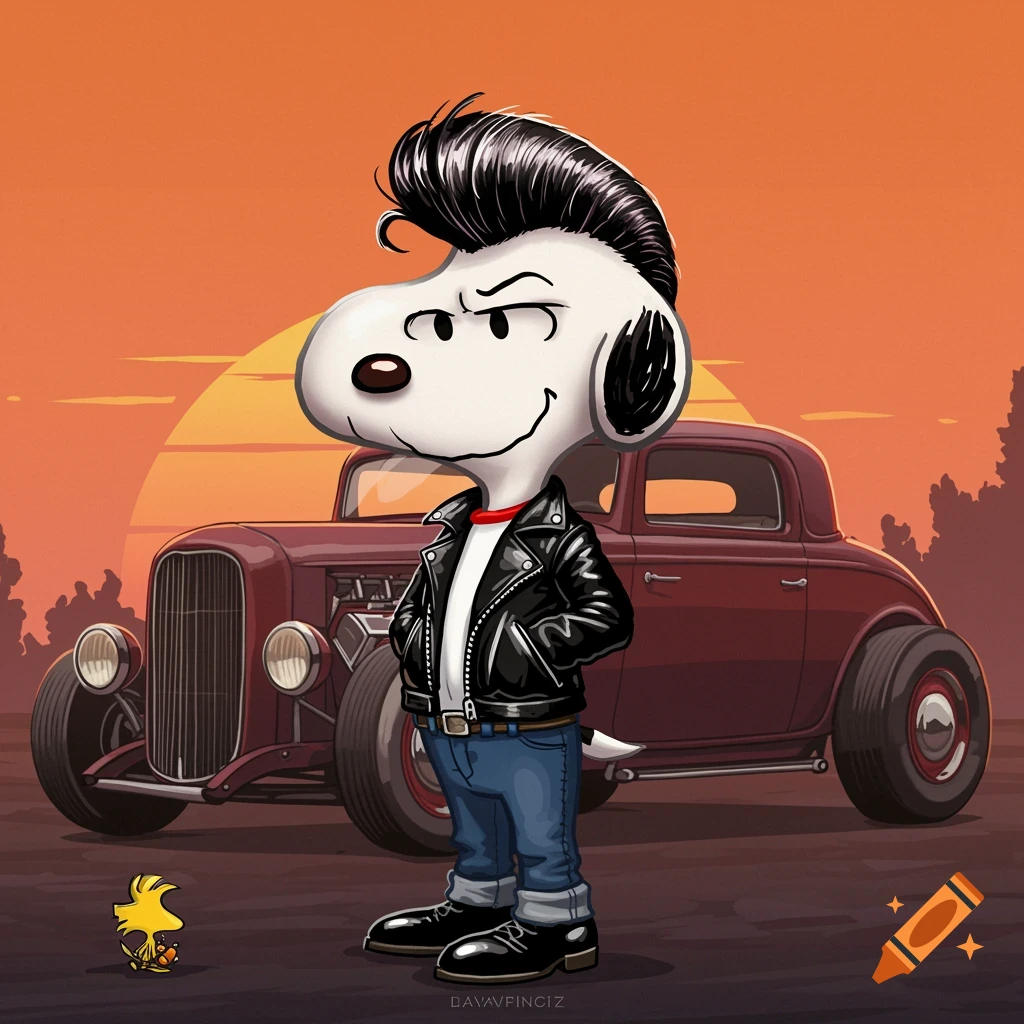 Snoopy dressed as a detective in a trench coat and hat, holding a ...
