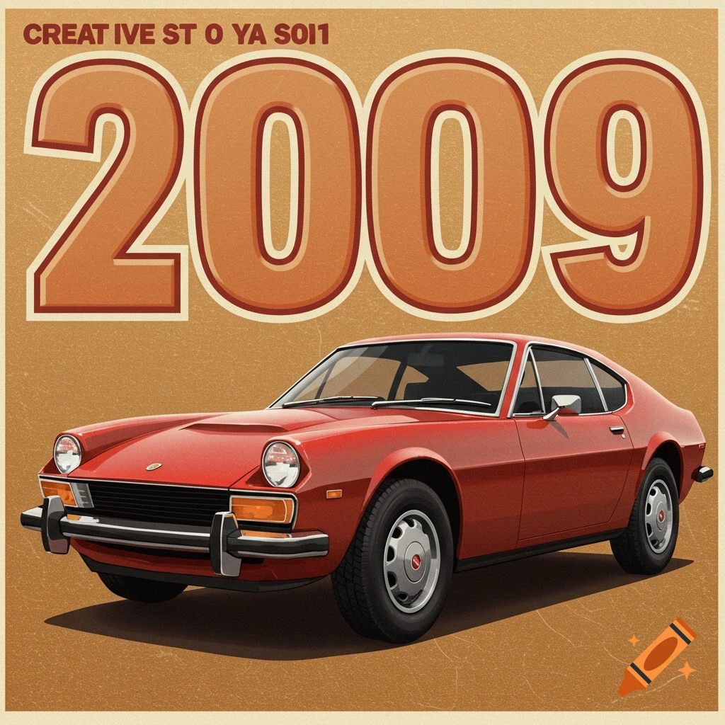 Graphic image inspired by 2009 design elements on Craiyon