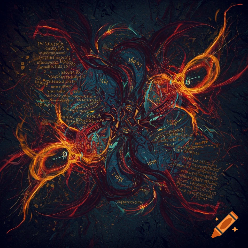 Abstract digital art in MS Paint style with geometric shapes and ...