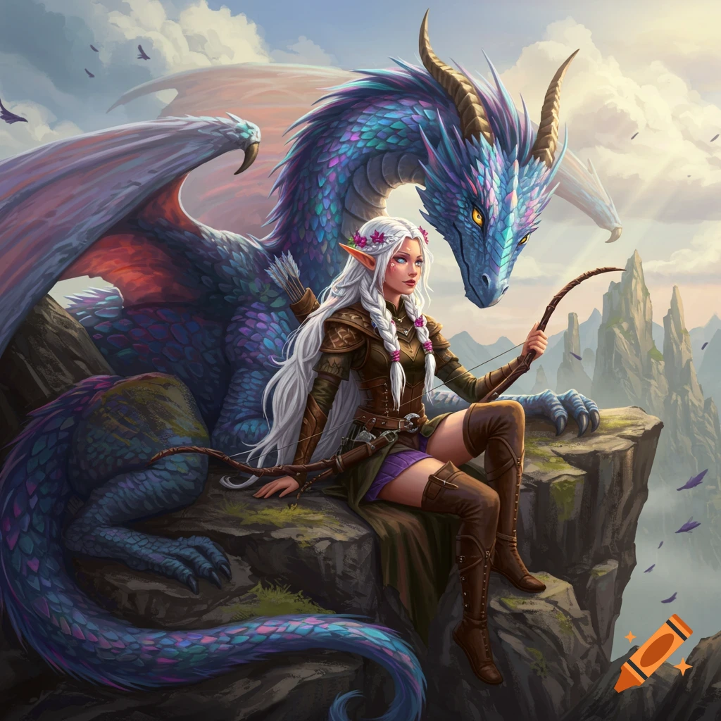 Dragon human hybrid on Craiyon