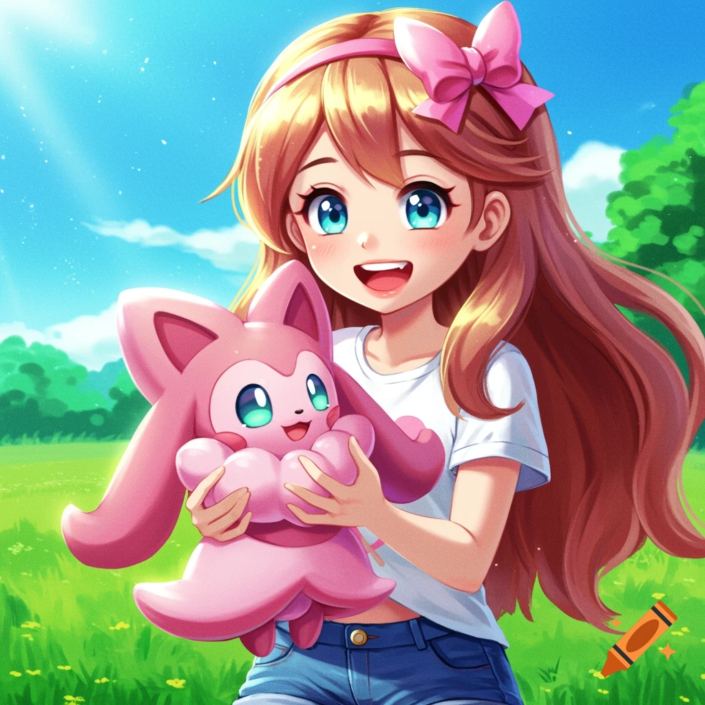 Anime girl on Craiyon