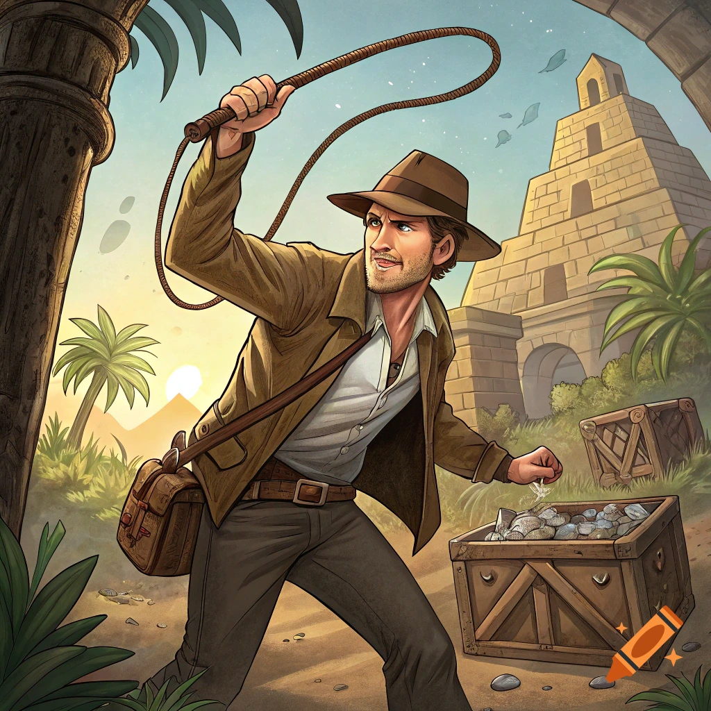 Indiana Jones parody on Craiyon