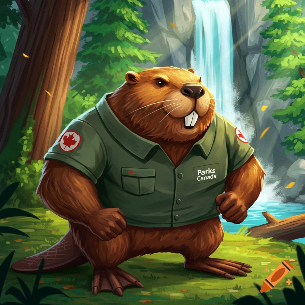 Beaver wearing a shirt with a plan on Craiyon