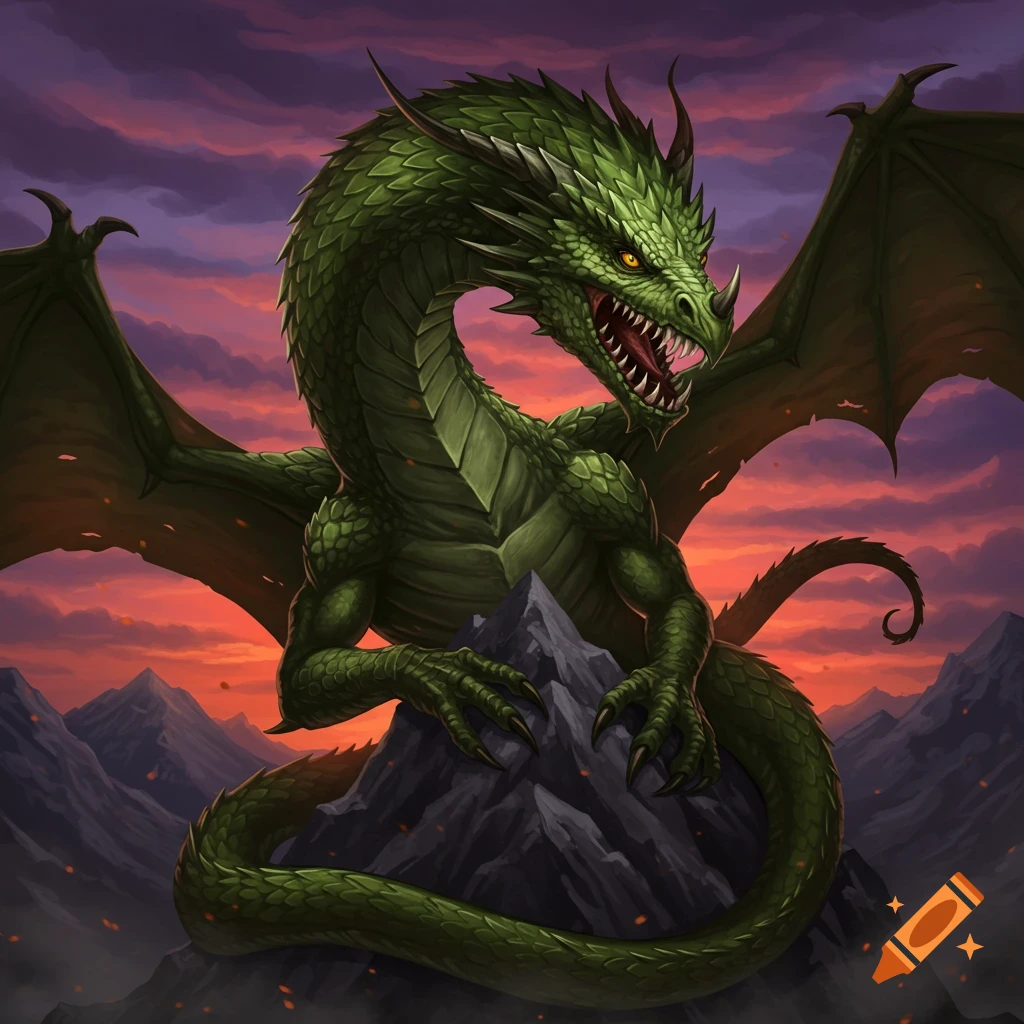 Dragon human hybrid on Craiyon