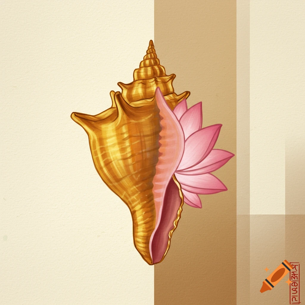 Shells in watercolor and ink sketch in Carl Larsson style on Craiyon