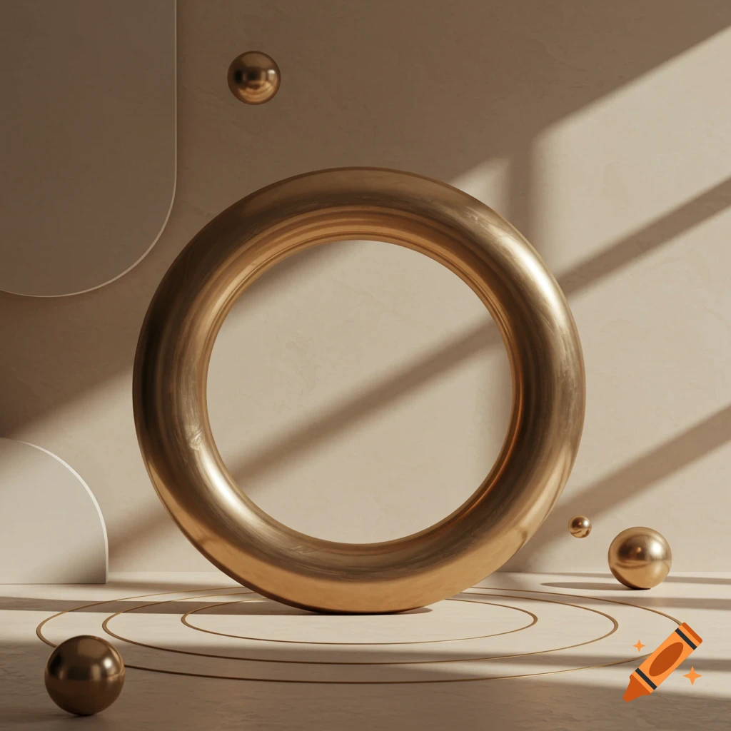 Abstract circular shape on Craiyon