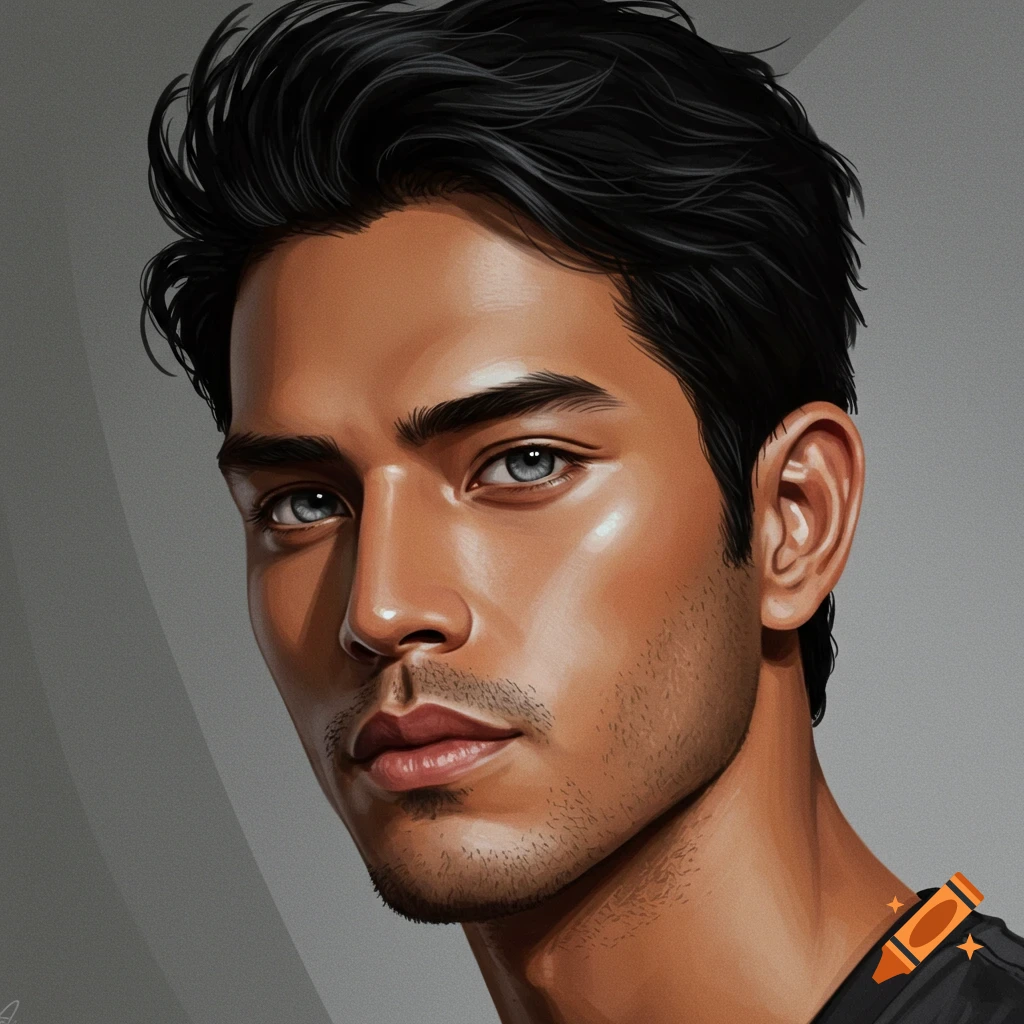 Face with Mongoloid features and epicanthic folds on Craiyon