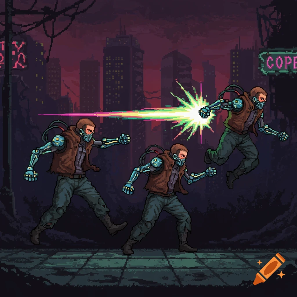 Stairs fighting each other in a war on Craiyon