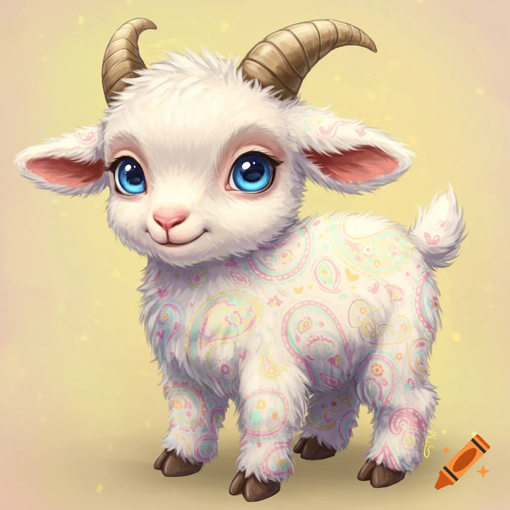 Fluffy cow drawing on Craiyon