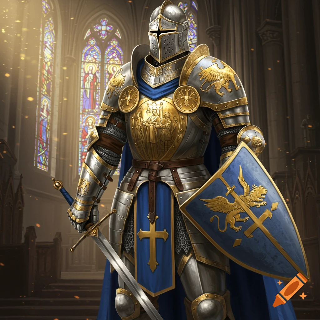 White and blue leather armor inspired by D&D 5e phase spider on Craiyon