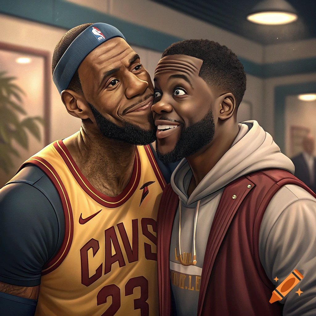 LeBron James wearing a coffee apron on Craiyon