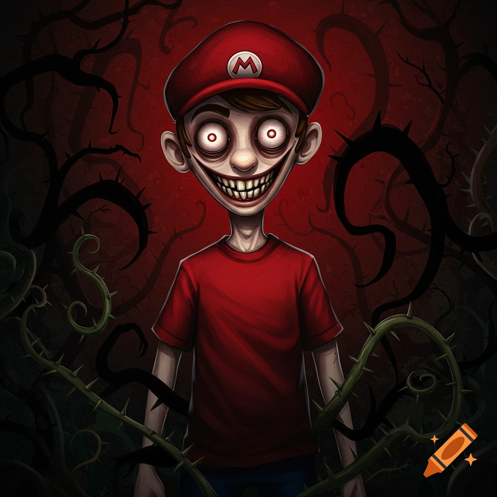 Cursed Super Mario Logan Jeffy on Craiyon