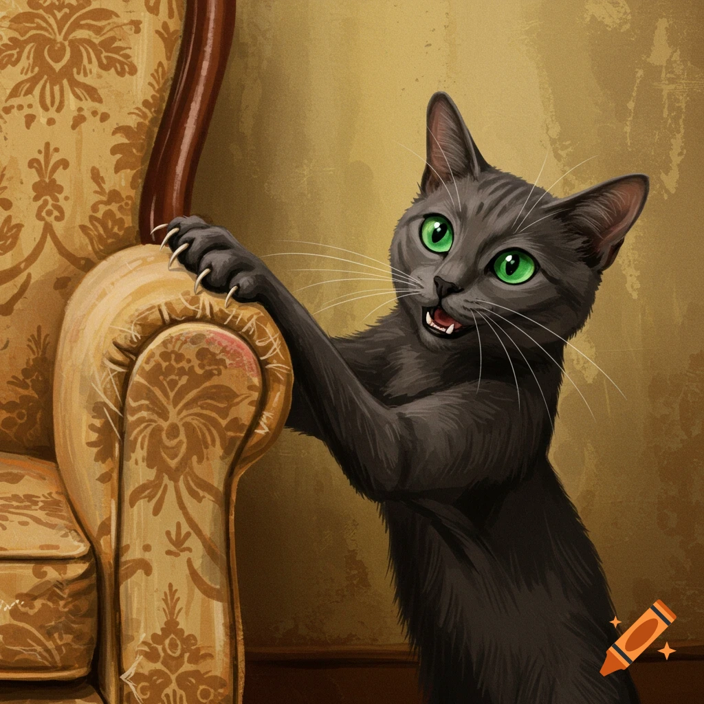 Scratch cat on Craiyon