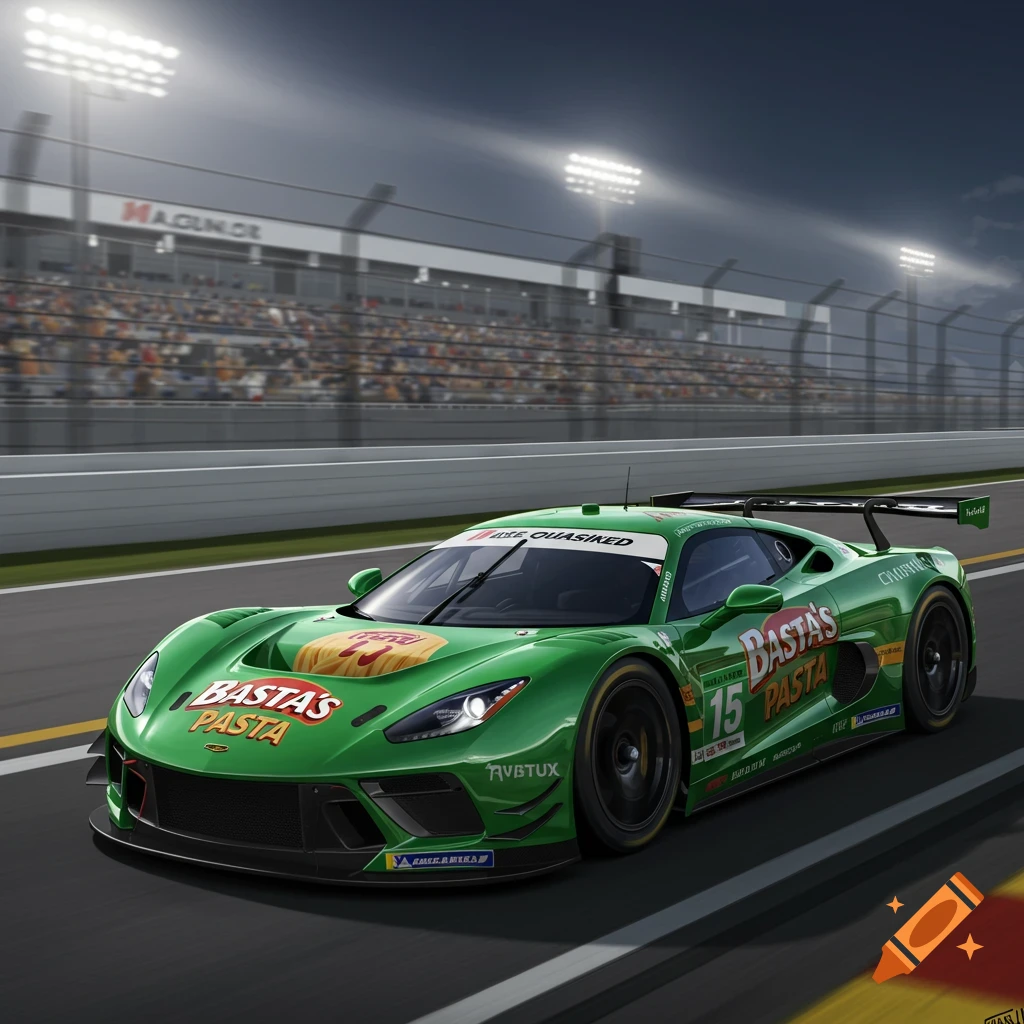 Fish mixed with a race car on Craiyon