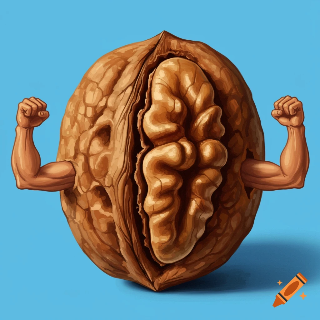 Text "Comes sits when he pees" spelled out with seashell-like objects ...