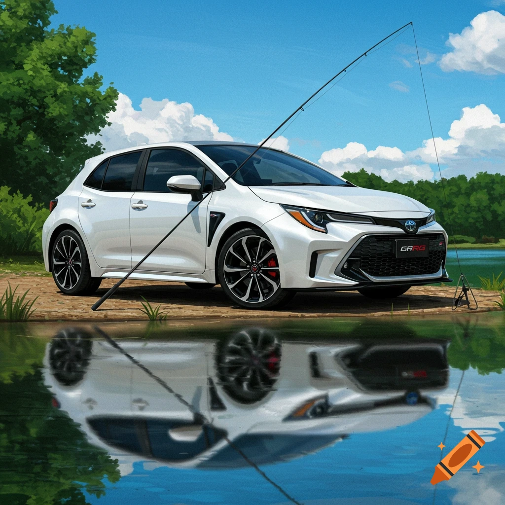 2017 patriotic red Chevy Sonic RS LT hatchback on Craiyon