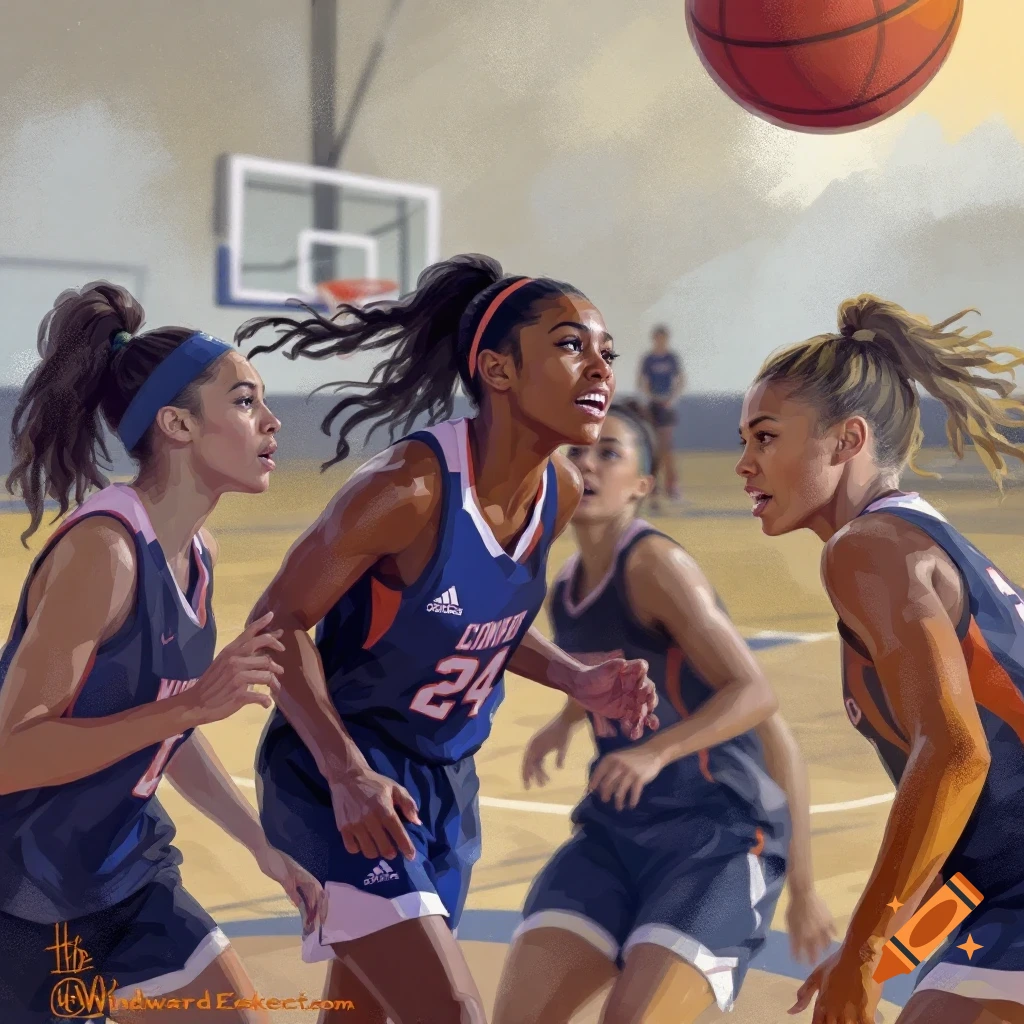 Windward Girls Basketball One-Pager on Craiyon