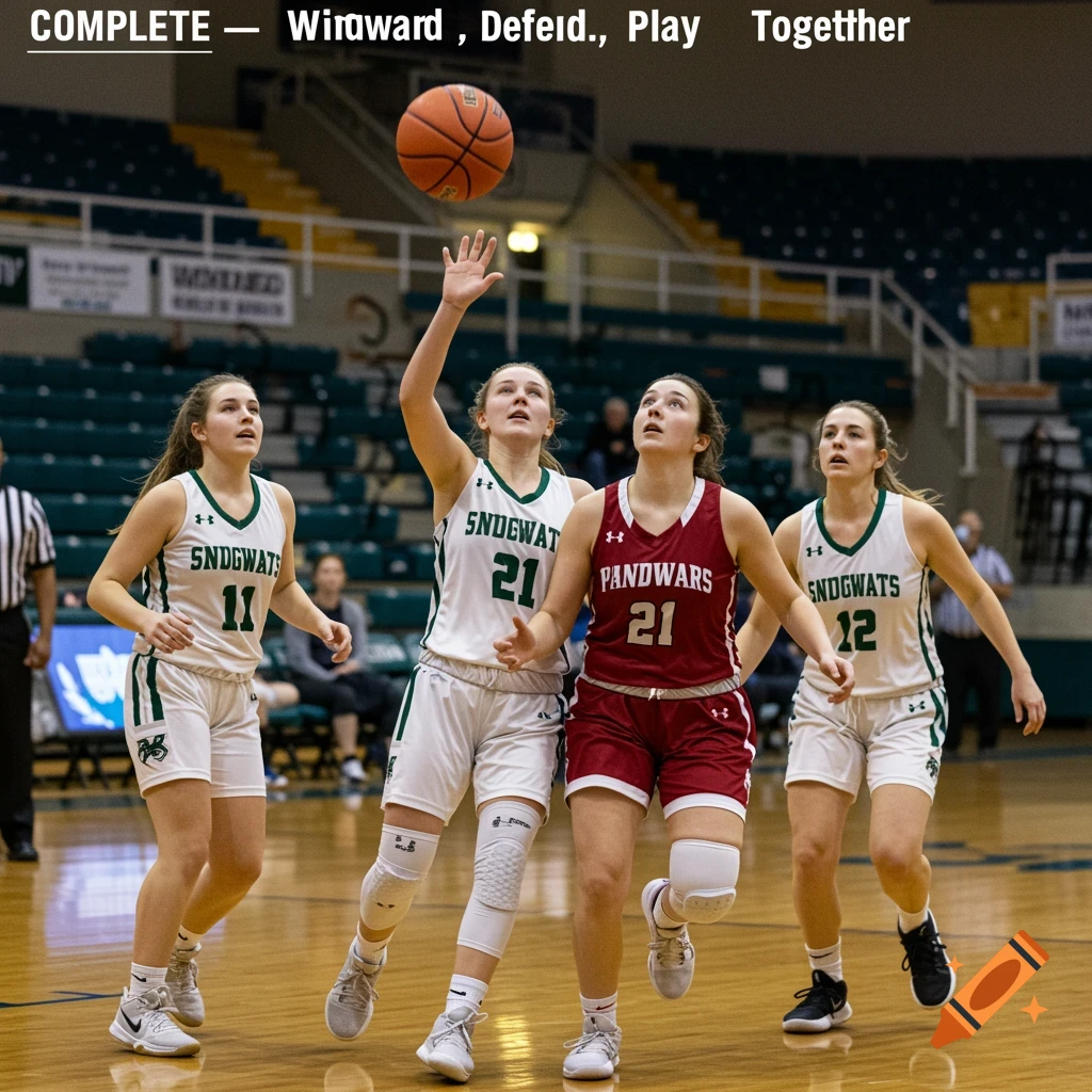 Windward Girls Basketball One-Pager on Craiyon