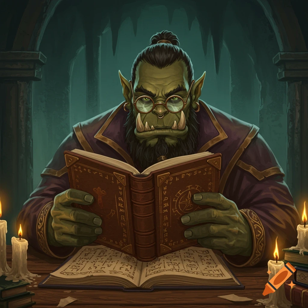 Dwarven priest in desert ceremonial dress on Craiyon