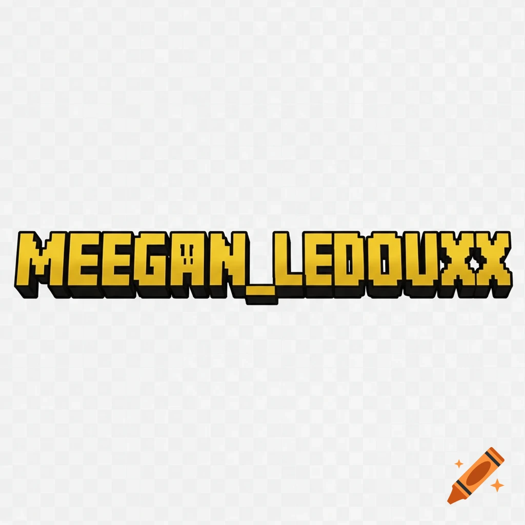 Megan_ledouxx Minecraft gamertag in pixel art style on Craiyon
