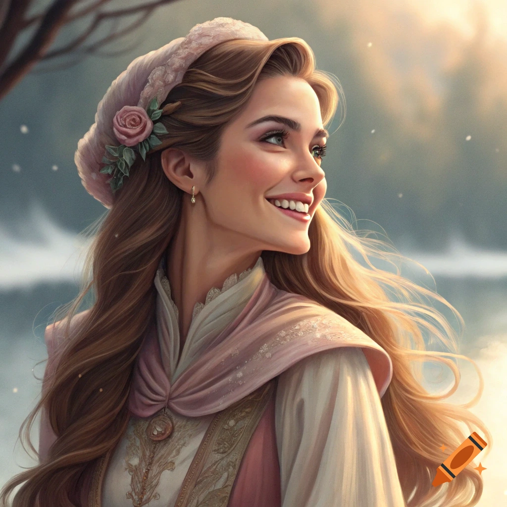 Rachel Zegler as Snow White on Craiyon
