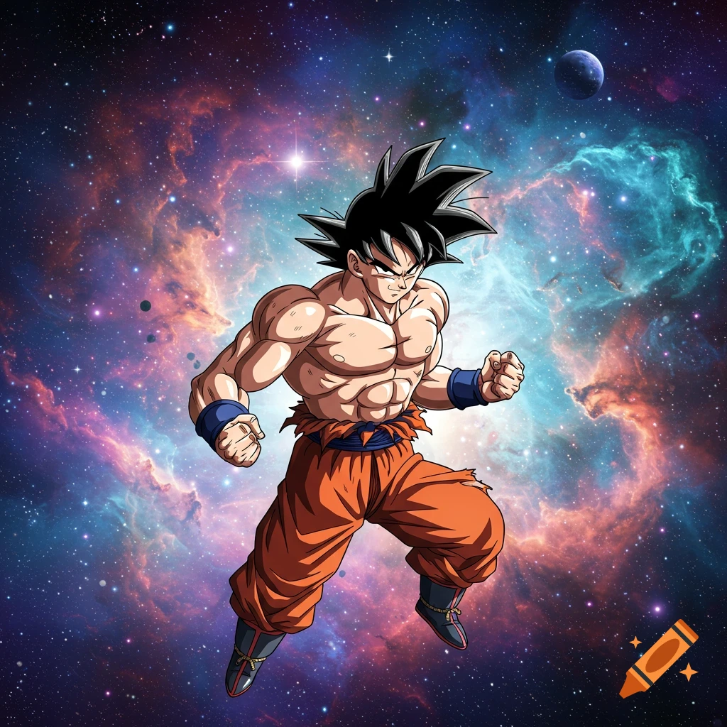 Dragon Ball Z style image on Craiyon