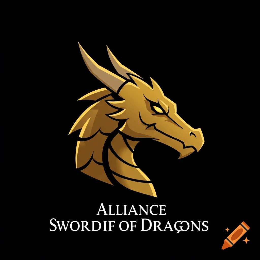 Discord server icon for the Alliance Sword of Dragons logo design icon ...
