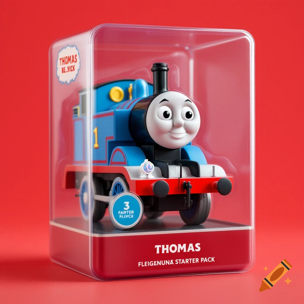 Thomas figurine starter pack in blister packaging on Craiyon