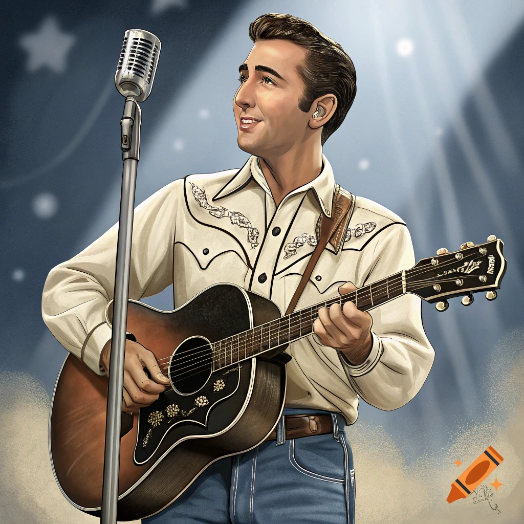 Bruce Springsteen on radio cross stitch on Craiyon