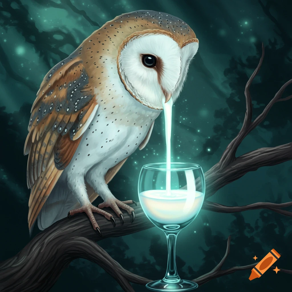 Owl milk on Craiyon