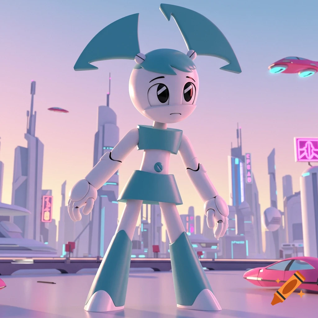 Jenny Wakeman anime illustration on Craiyon