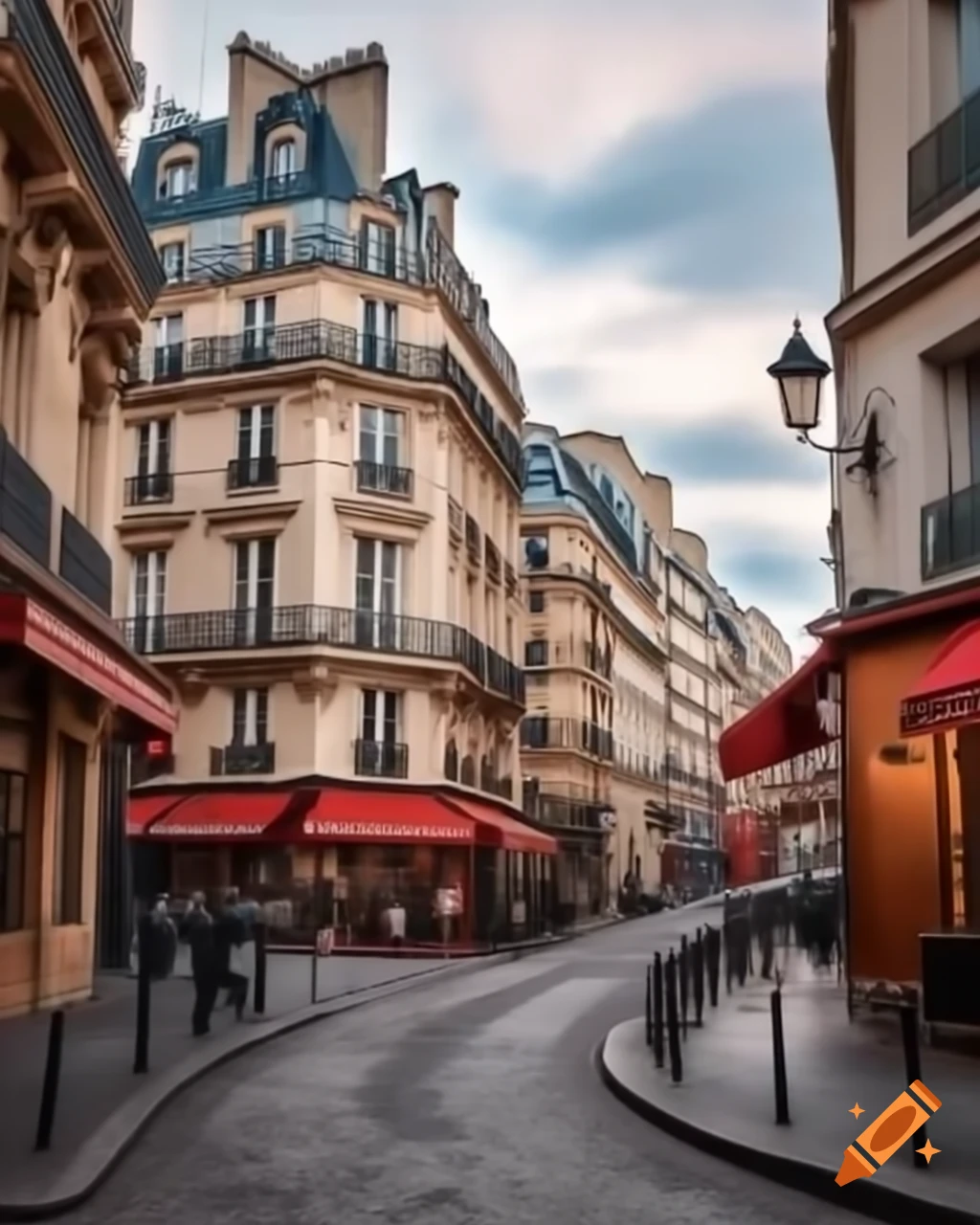 Realistic cityscape of Paris showcasing iconic landmarks on Craiyon