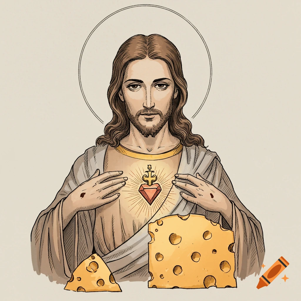 Jesus with the Californian Raisins on Craiyon