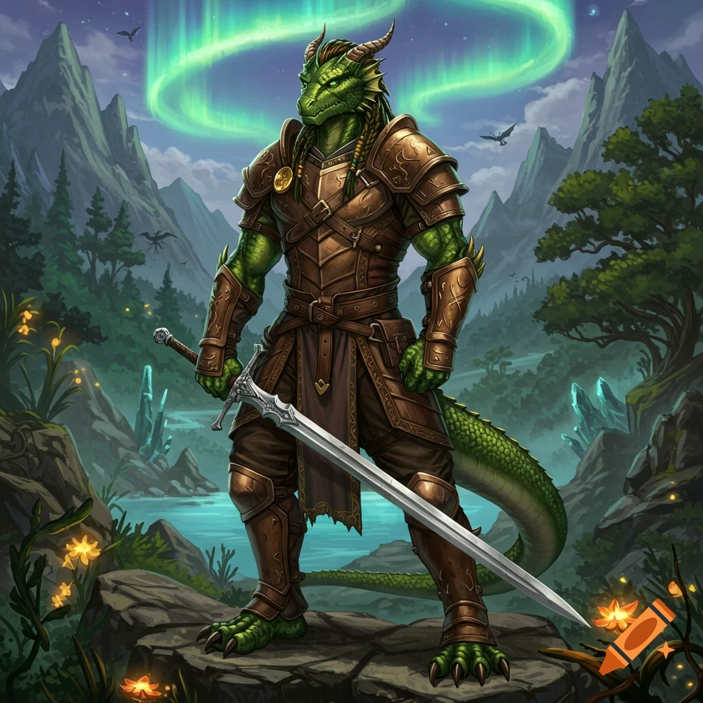 Dragon human hybrid on Craiyon