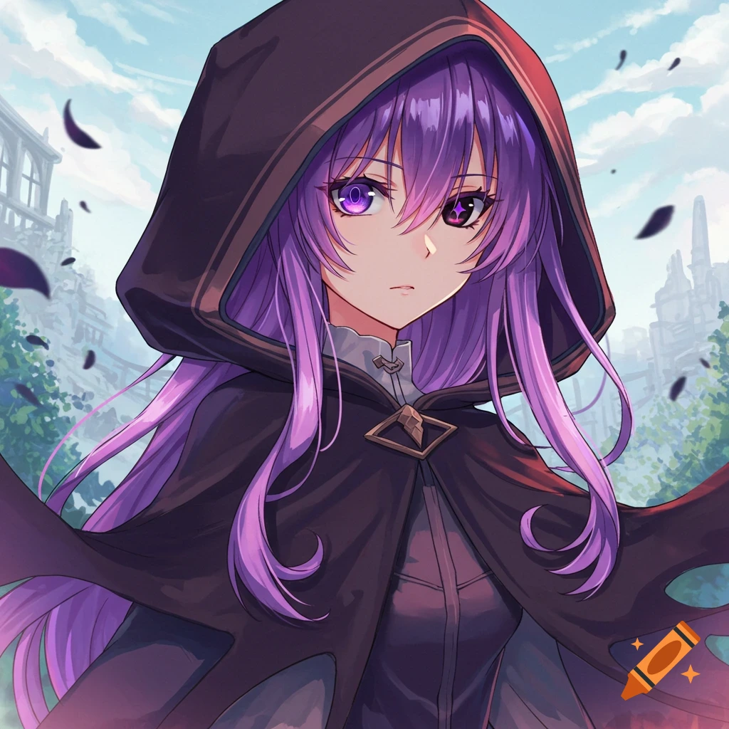 Anime Fate Medusa Rider With Purple Hair created on Craiyon
